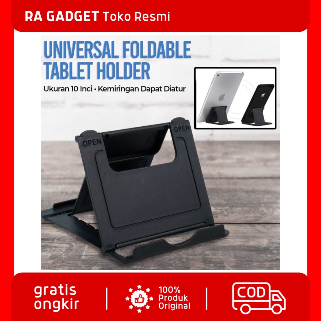 Jual Universal Foldable Tablet Bracket Holder Dekstop Malas / Stand ...