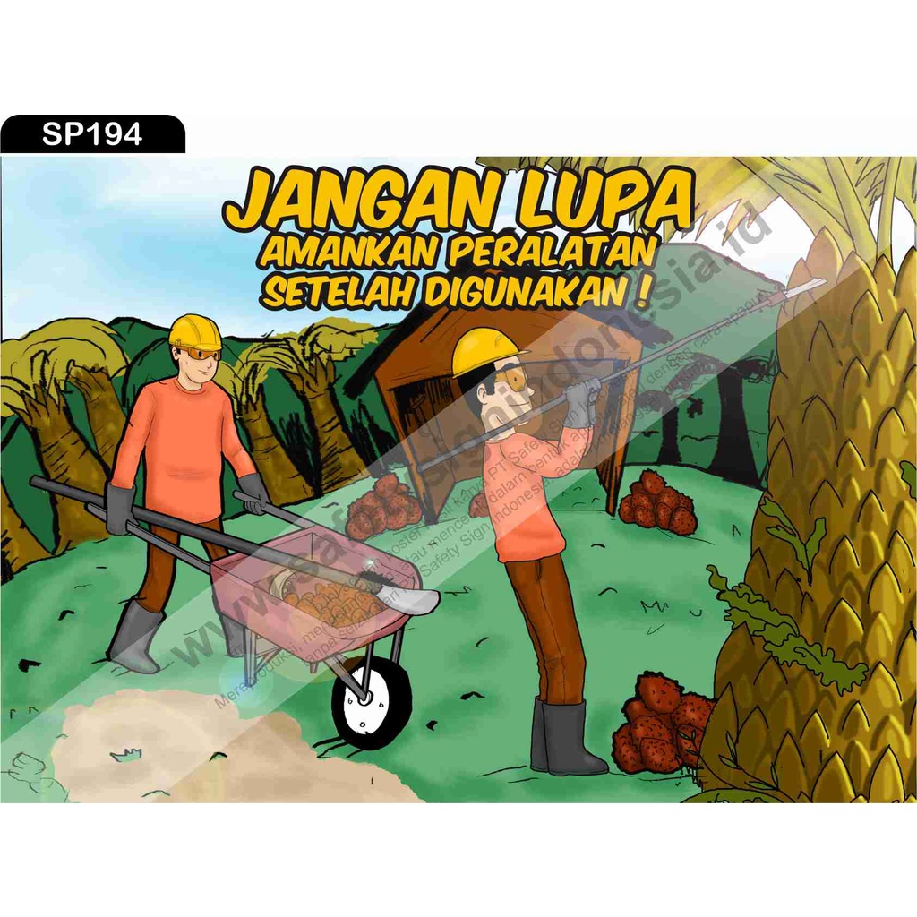 Jual SP194 Poster K3 Safety A2 - Jangan Lupa Amankan Peralatan ...