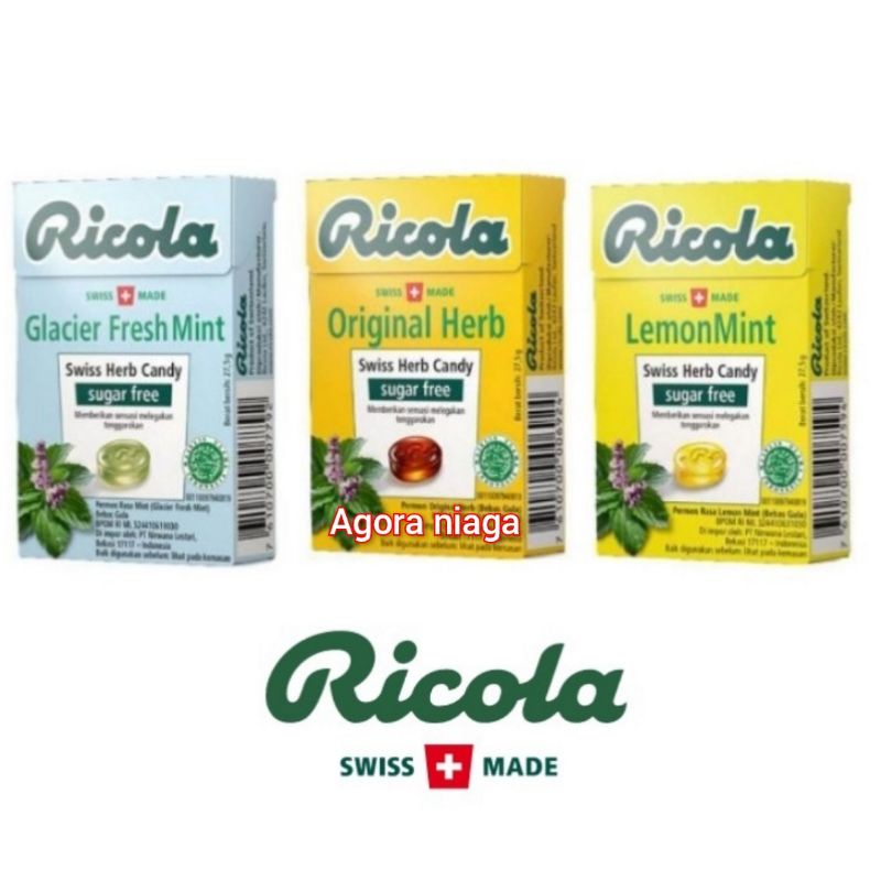 Jual Ricola 40gr - Ricola Sugar Free 40gr Permen Pelega Tenggorokan | Shopee Indonesia