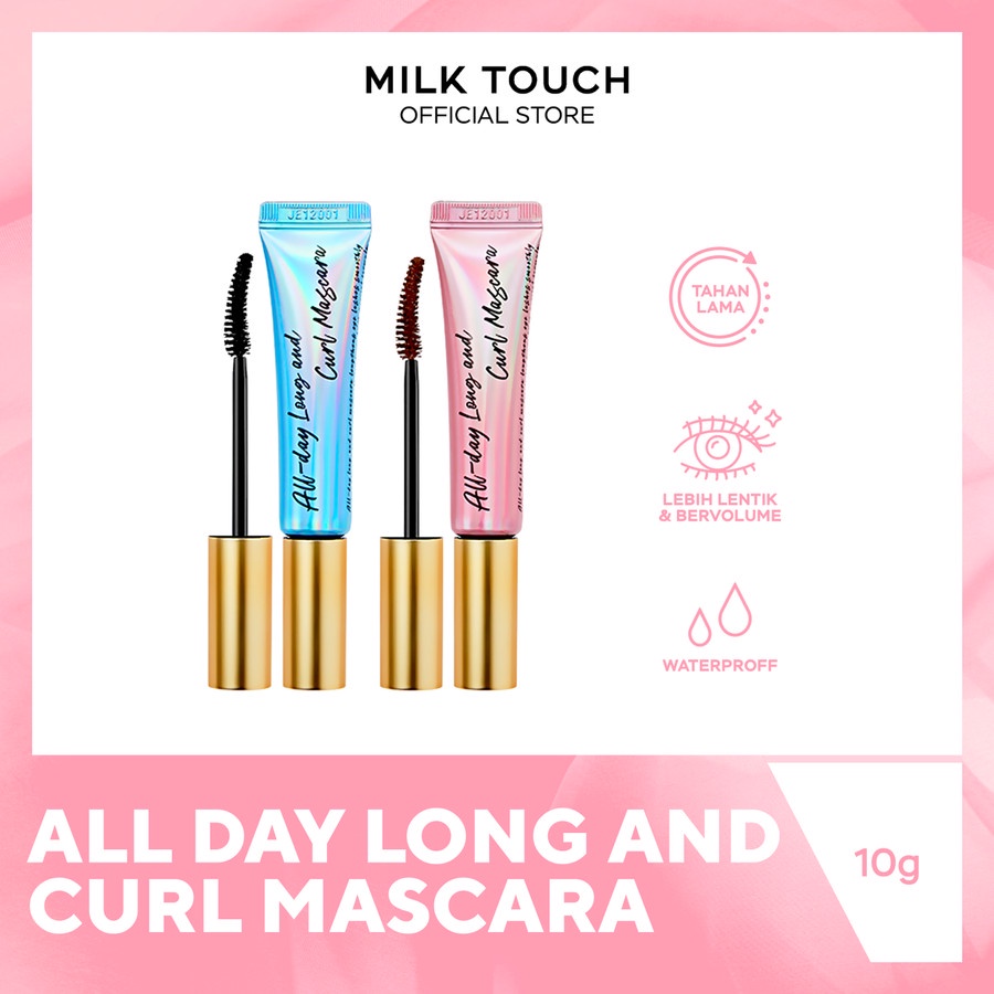 Jual MILK TOUCH All Day Long And Curl Mascara 10gr (2 shades ...