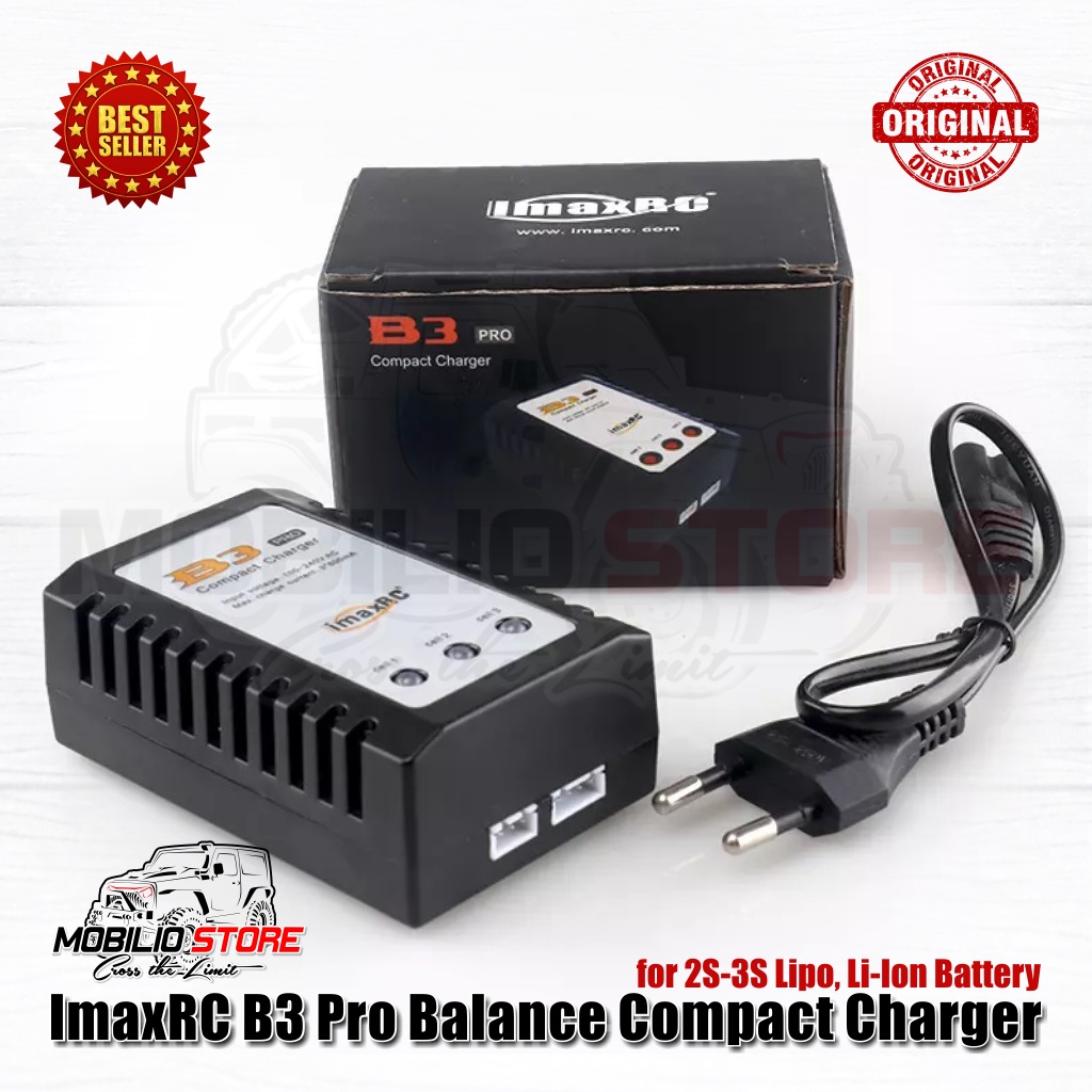 Jual ImaxRC Imax B3 Pro Mini Balance Charger 2S 3S Lipo Li-ion Battery ...