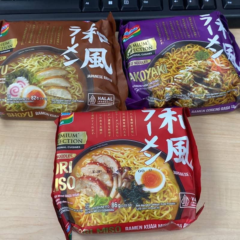 Jual INDOMIE Japanese Ramen - INDOMIE Tori Miso - INDOMIE Shoyu ...