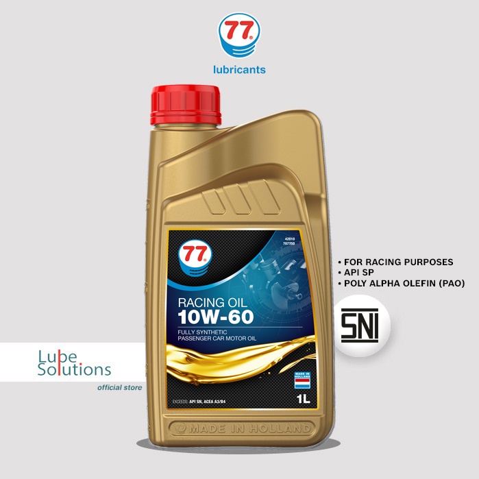Jual OLI 77 LUBRICANTS RACING OIL 10W-60 (POLY ALPHA OLEFIN - PAO) 1 ...