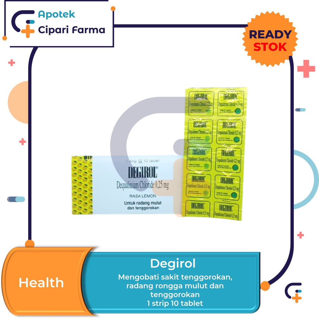Jual Degirol Tablet Hisap Obat Radang Tenggorokan | Radang & Infeksi ...