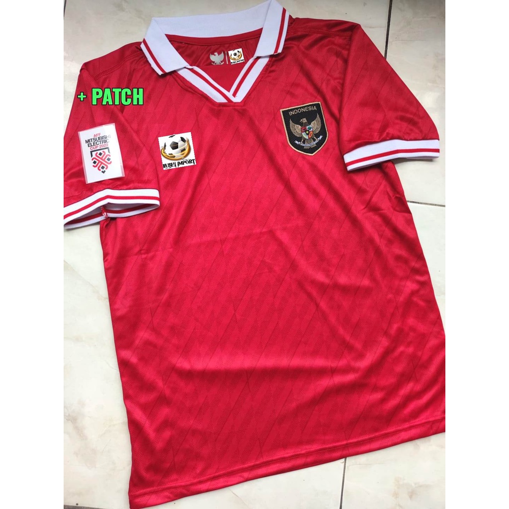Jual Jersey Baju Bola Indonesia Home Timnas Full Patch New 2022 2023
