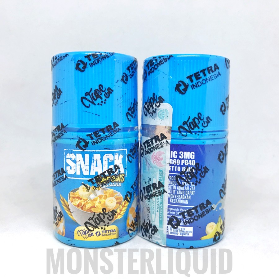 Jual SNACK CEREALS BANANA V2 CEREAL BY TETRA X VAPEON 3MG 60ML | Shopee Indonesia