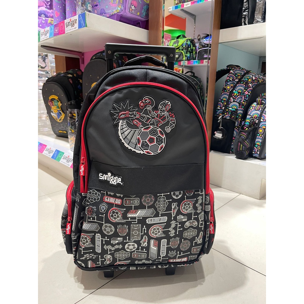 Jual SMIGGLE AWAY TROLLEY BACKPACK BLACK - TAS TROLI SMIGGLE | Shopee ...