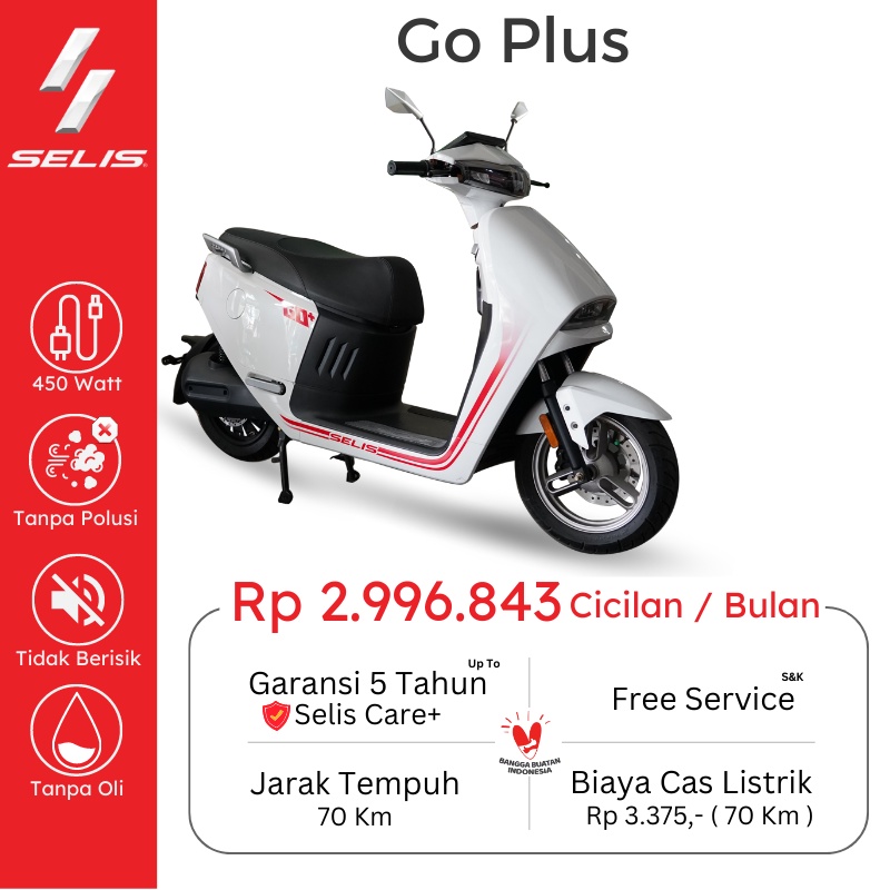 Jual SELIS - EMotor Motor listrik Go Plus - Battery Lithium - Off The Road | Shopee Indonesia
