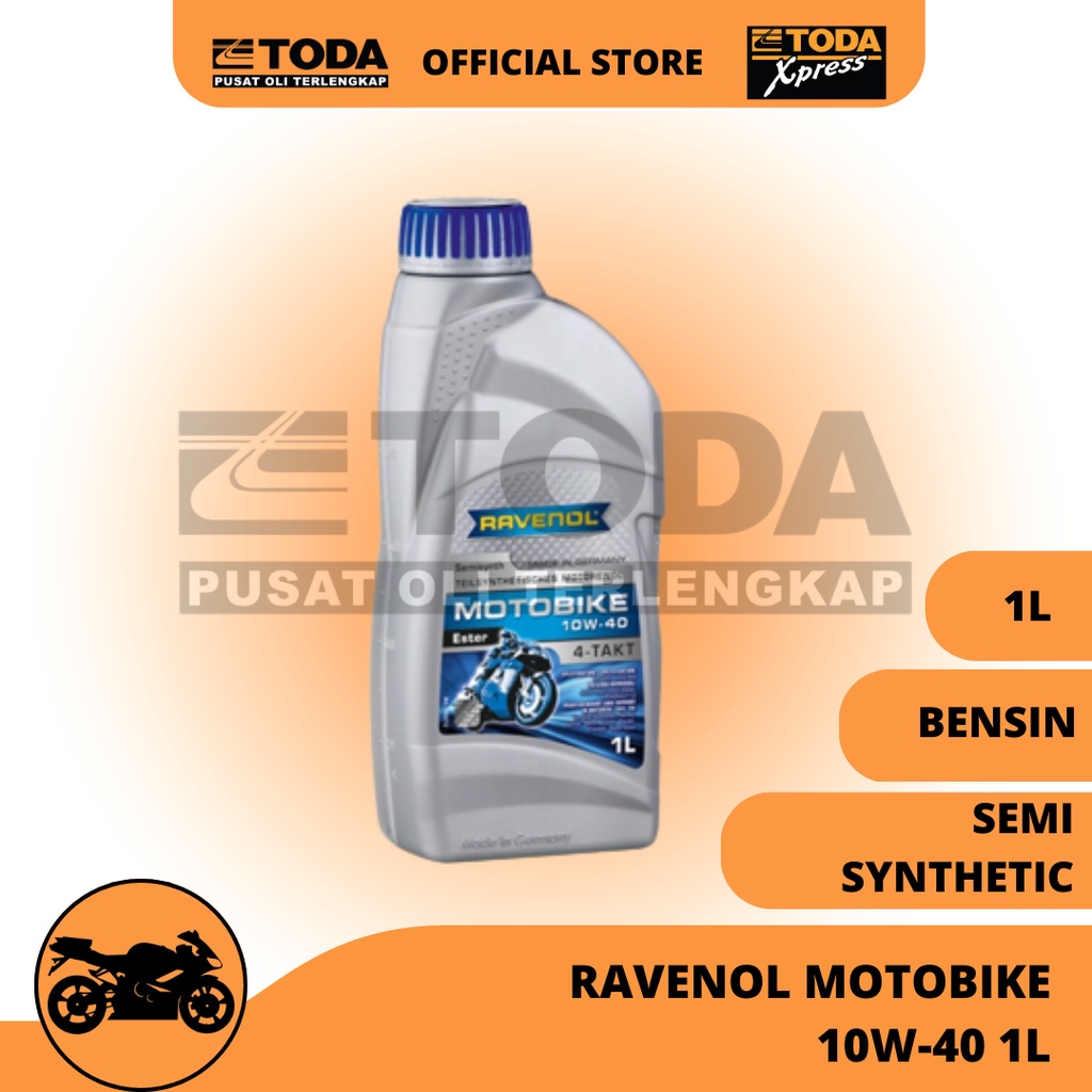Jual Oli Motor Ravenol Motobike 10W-40 1L Original - Oli Mesin Motor Made In Germany | Shopee ...