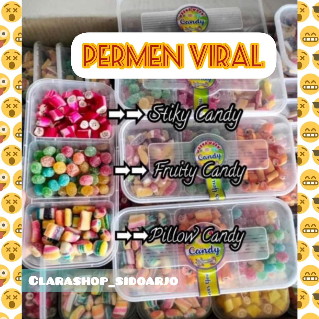 Jual Permen Viral 3 Sekat | Permen Viral Tiktok | Permen Candy | Shopee ...