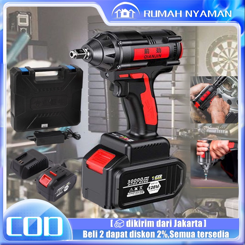 Jual Cordless Impact wrench impact baterai impact wrench makita 98VF 2 ...
