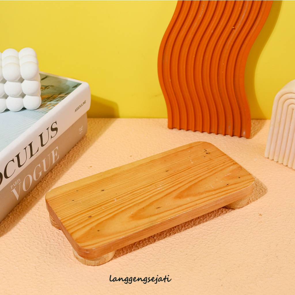 Jual ALAS KAYU AESTHETIC TATAKAN GELAS KAYU ALAS VAS PAJANGAN WOODEN ...