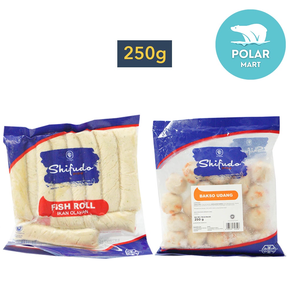 Jual Shifudo Aneka Seafood Baso Udang & Fish Roll 250 Gram (FROZEN FOOD ...
