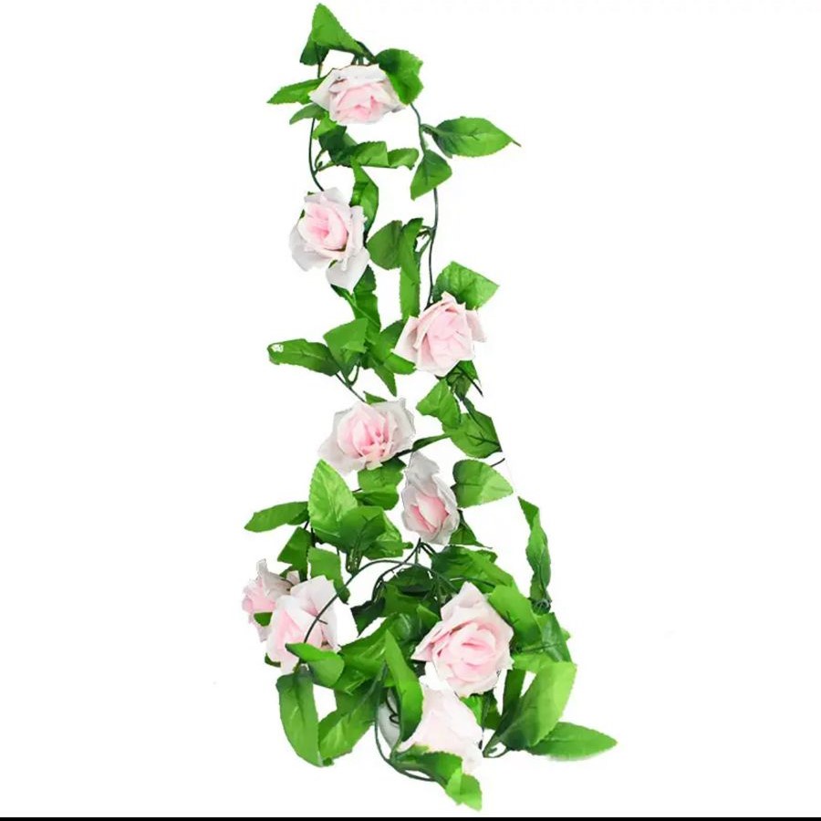Jual Bunga Rambat Palsu Bunga juntai Imitasi Mawar Rose Dekorasi ...
