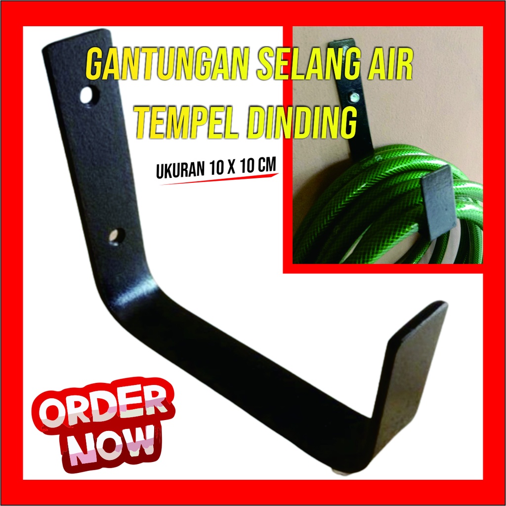Jual Gantungan Besi Selang Air Tempel Dinding Minimalis | Tempat ...
