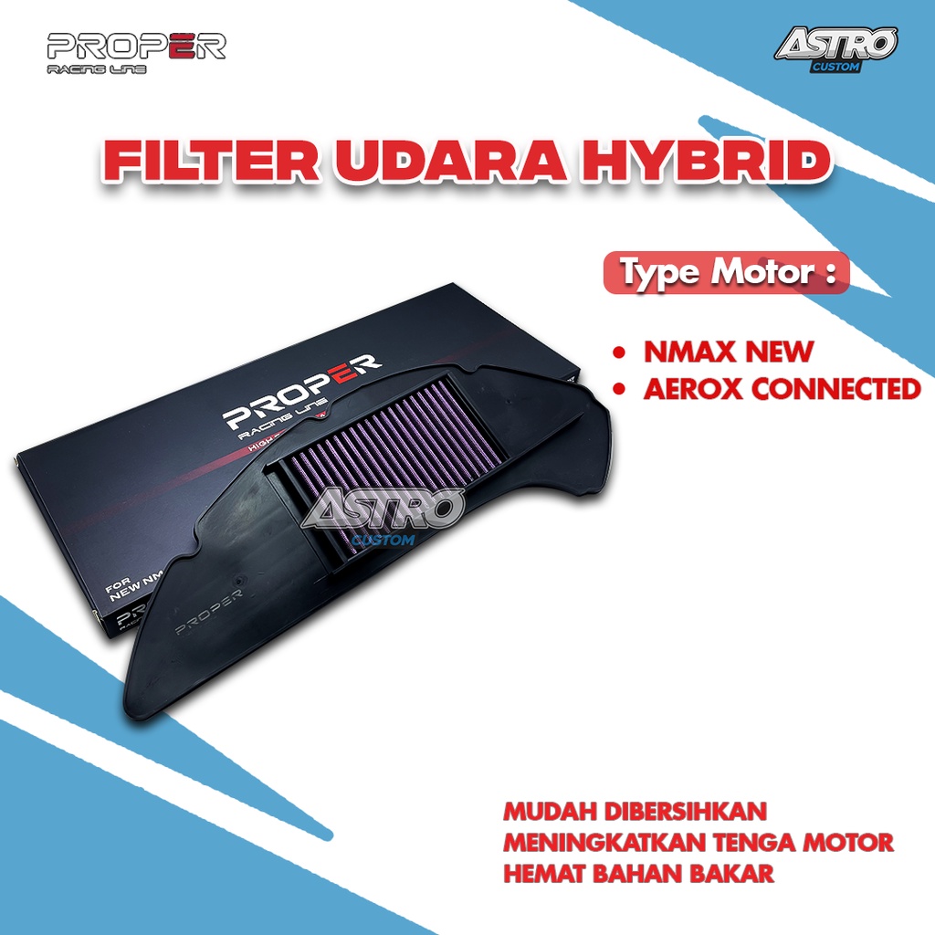 Jual Filter Udara Proper Racing Line Nmax 155 Aerox Connected Vario PCX ...