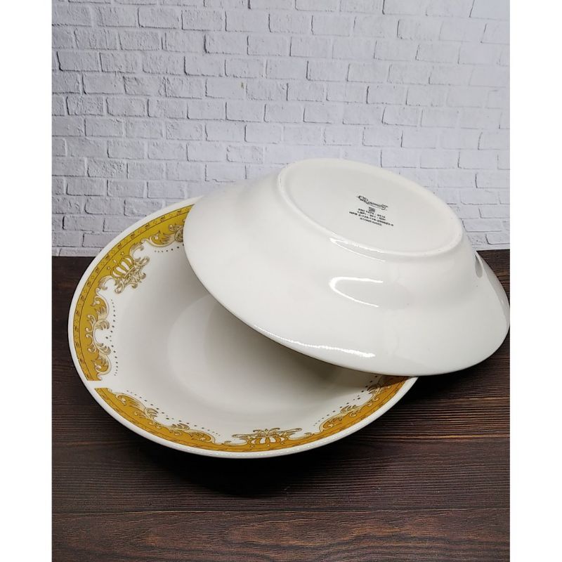 Jual piring makan, bahan beling keramik, bagus dan tebal diyameter 23 ...