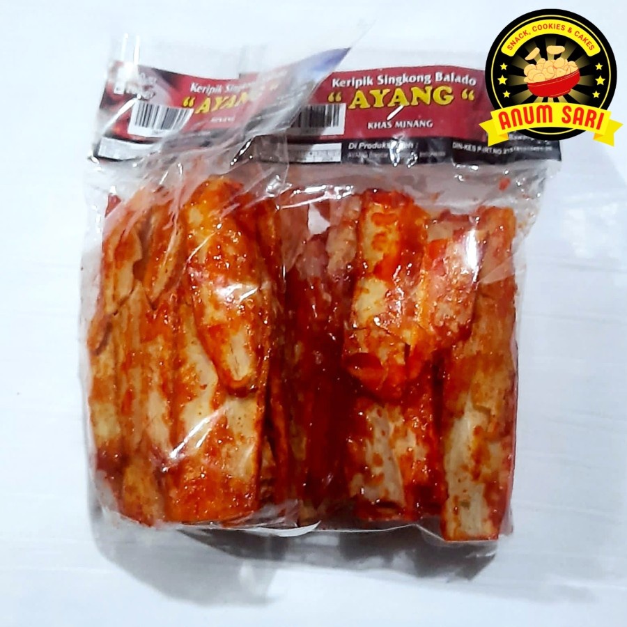 Jual ANTE Keripik Singkong Balado Pedas Padang Sanjay [200 Gram] Anum ...