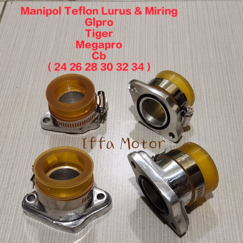 Jual Manifold Manipol Taplon GL Tiger Megapro Cb Miring Lurus Uk 24 - 34 Super Awet | Shopee ...