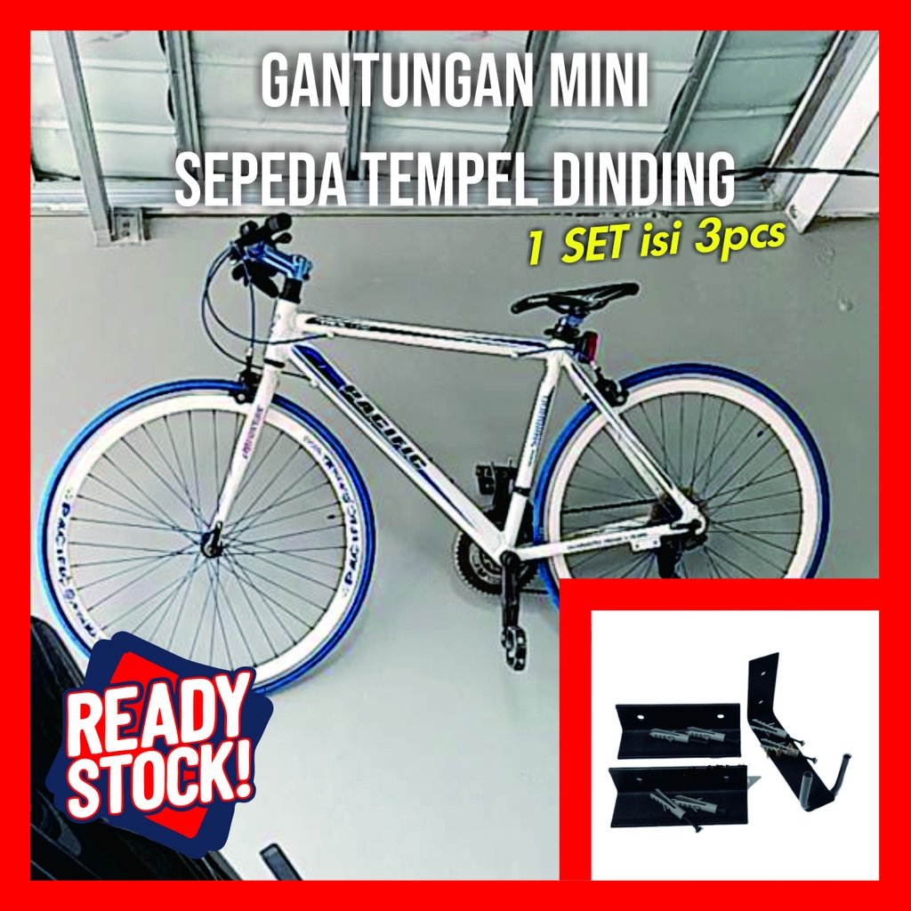 Jual Gantungan Mini Sepeda Tempel Tembok Hemat Ruangan | Aksesoris ...