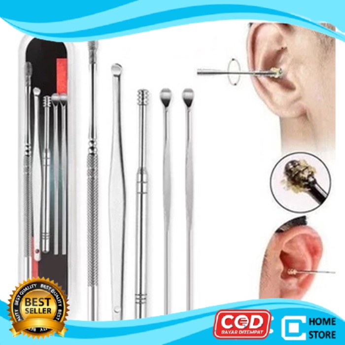 Jual Korek kuping Alat Pembersih kotoran telinga ear wax 5 in 1 ...