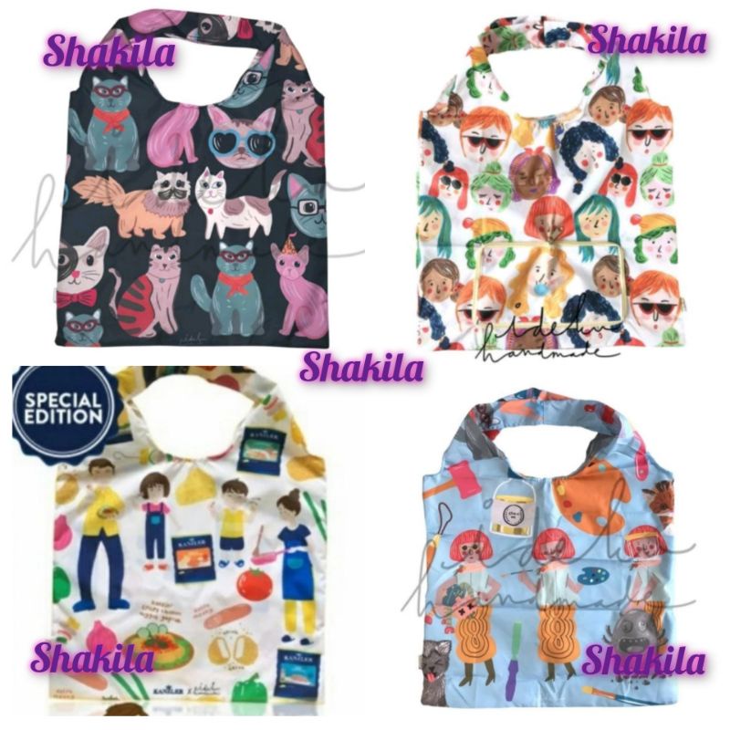 Jual Shopping Bag Ideku Handmade || Sari, Meow, Xabe, Kanzler with ...