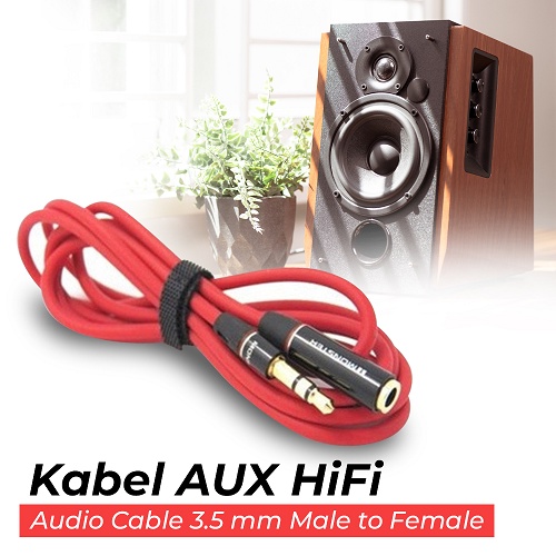 Jual Kabel Perpanjangan Audio Aux Extension @1 Meter 3 Line Jack Mic ...