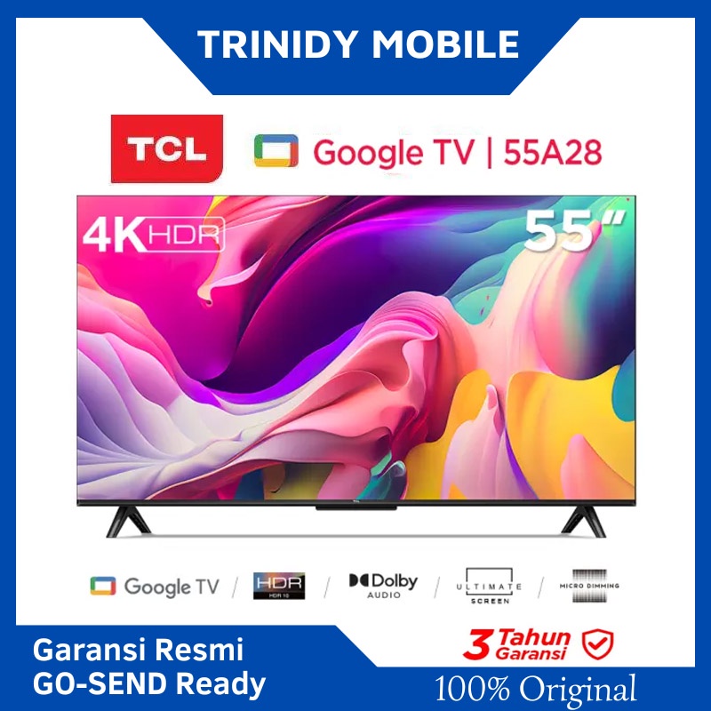 Jual TCL 55A28 Google TV 55 inch 4K UHD - Dolby Audio - Google ...