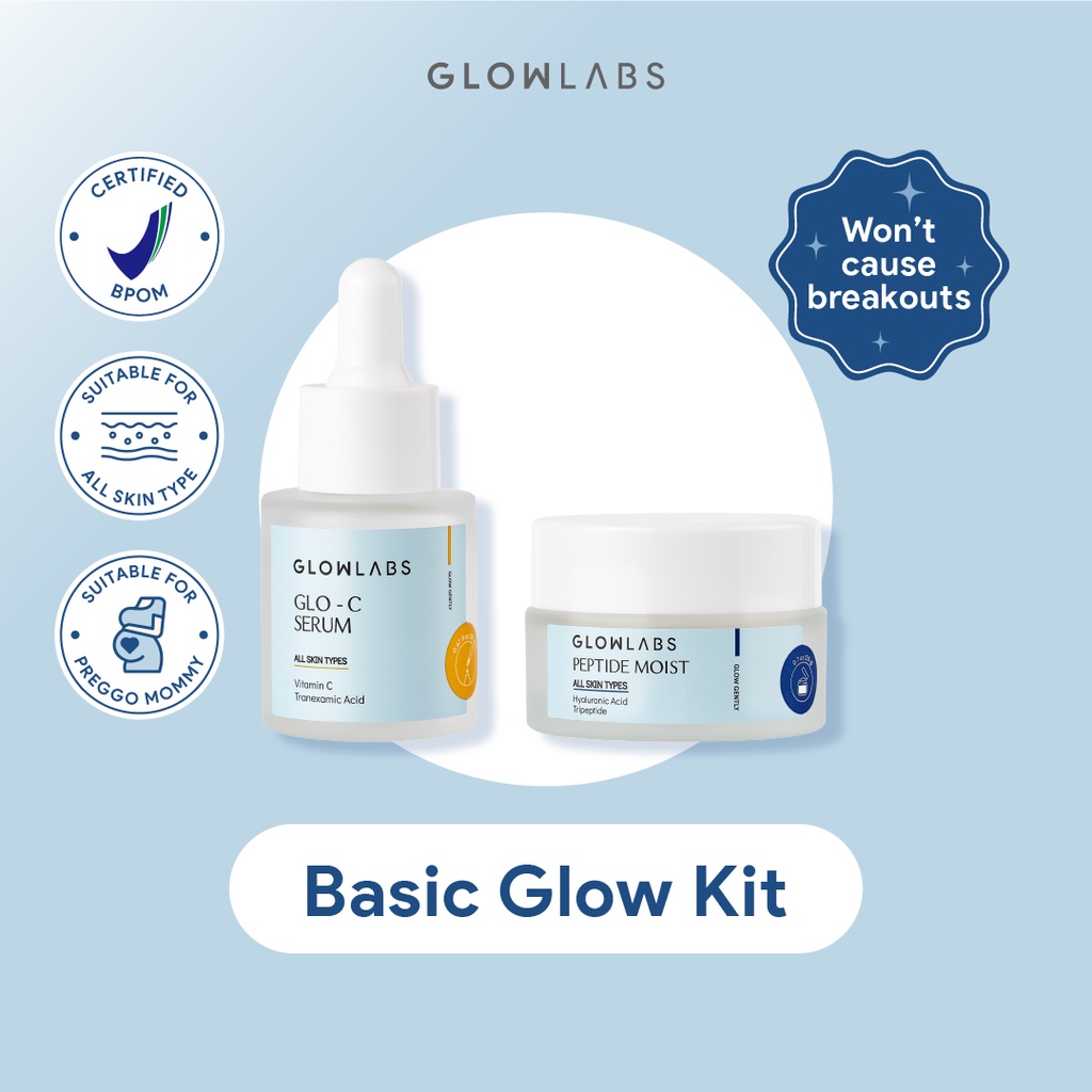 Jual Glowlabs Basic Glow Kit - Glo C Serum & Peptide Moist | Shopee Indonesia