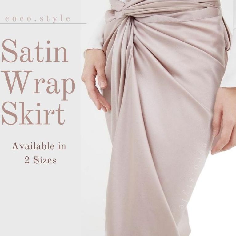 Jual VIRAL Satin Wrap Skirt | Pareo Skirt | Rok Lilit Satin | Shopee ...
