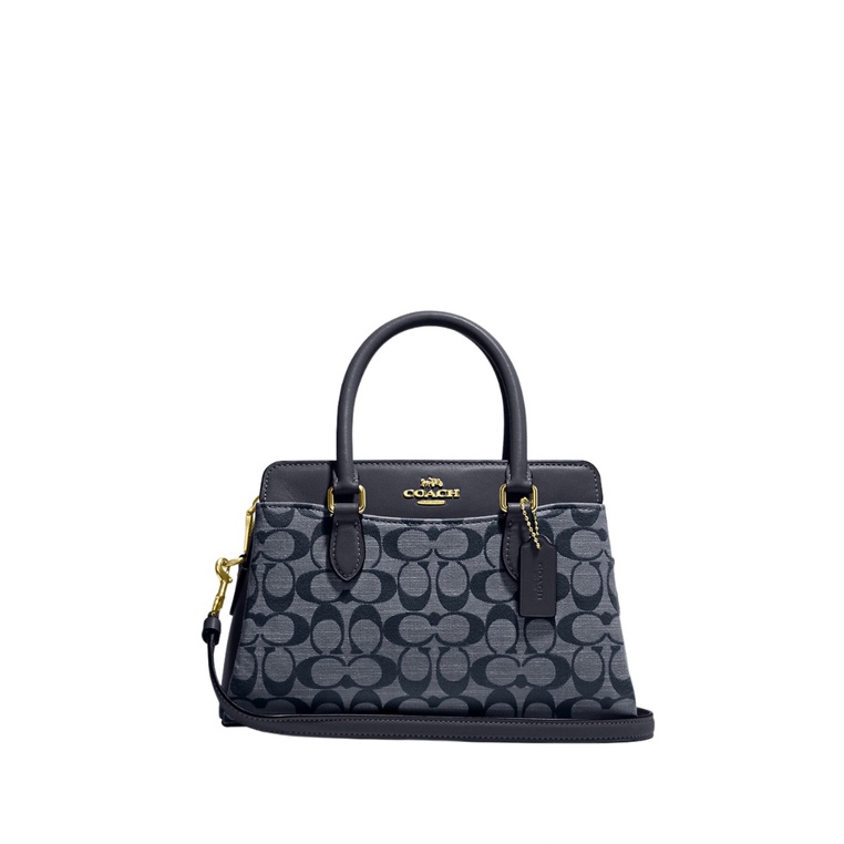 Jual COACH Mini Darcie Carryall In Signature Chambray Denim Multi ...