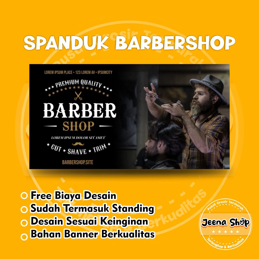 Jual Spanduk/Banner Barbershop, Spanduk Barbershop, Banner Usaha ...