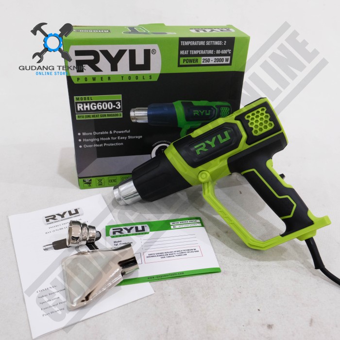 Jual RYU Heat Gun RYU RHG600-3 RHG600-4 / Heatgun RYU RHG600 3 - Alat ...
