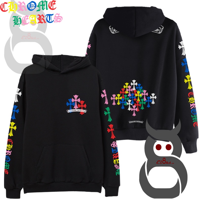 Jual Jaket Hoodie Rainbow Chrome Hearts Wooin Wind Breaker Comic Korea ...