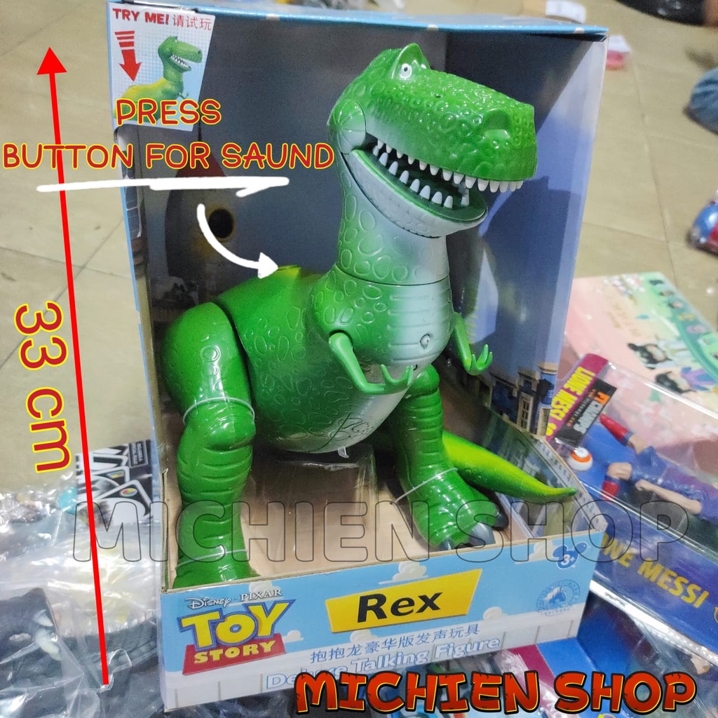 Jual Disney Parks Exclusive Toy Story Talking Rex Dinosaur 12-Inch ...