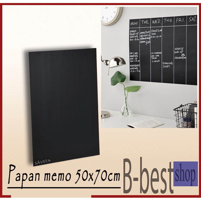 Jual Papan Memo 50x70cm / papan dinding hitam Memo Board (BOARD ONLY NO ...