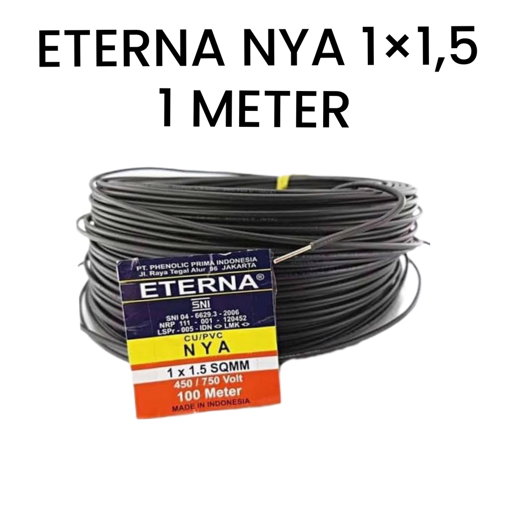 Jual KABEL LISTRIK ETERNA NYA 1x1,5 (1 METER) | Shopee Indonesia