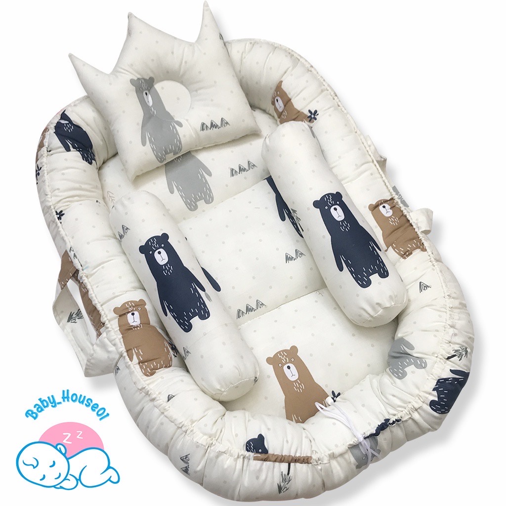 Jual KASUR BAYI BABY NEST PREMIUM KAIN KATUN DENGAN KELAMBU + FREE ...
