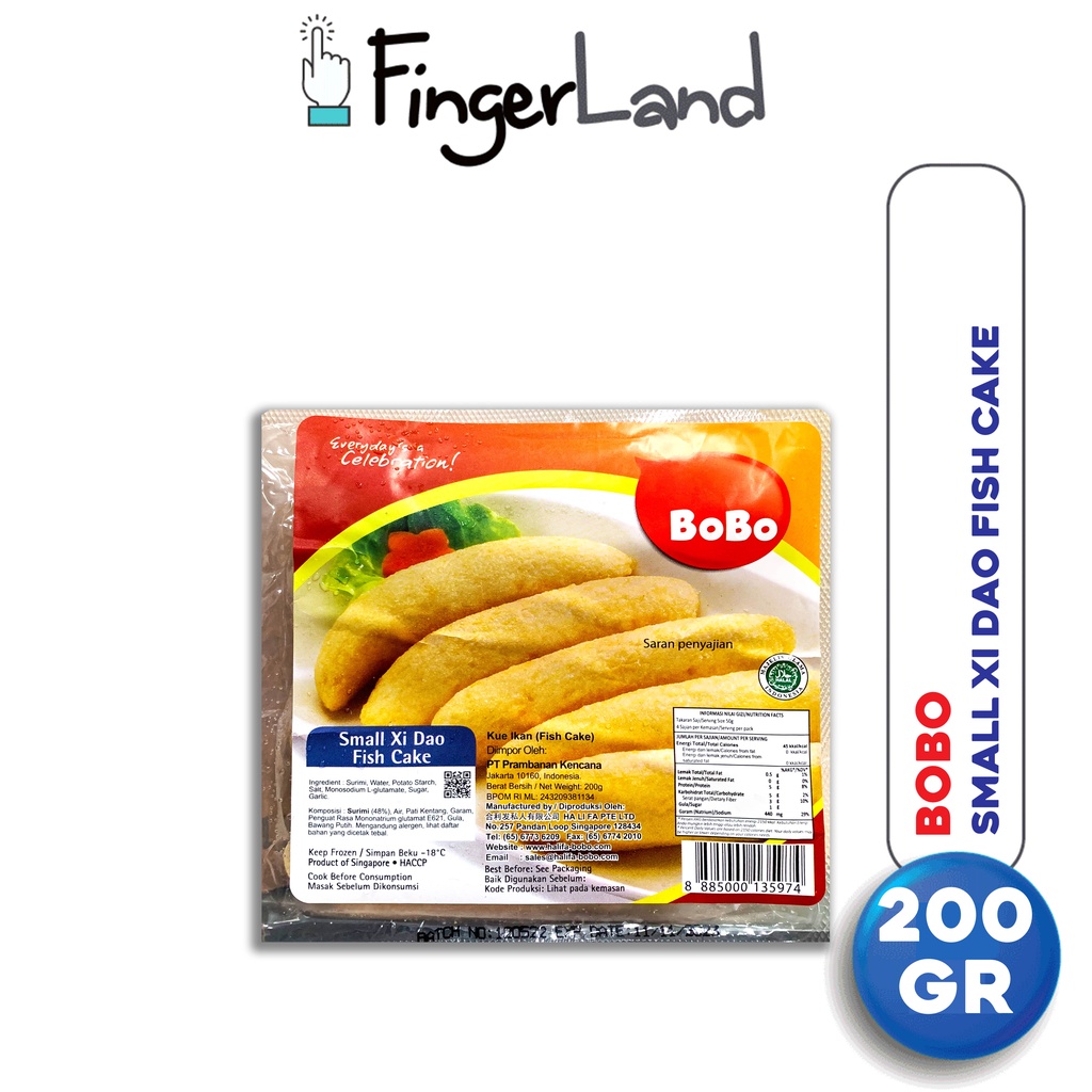 Jual BOBO Small Xi Dao Fish Cake 200 gram Kue Ikan | Shopee Indonesia
