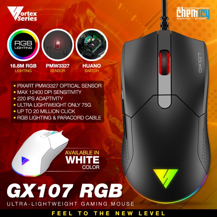 Jual Moga Vortex Gx107 Rgb Ultra-Lightweight Gaming Mouse | Shopee ...