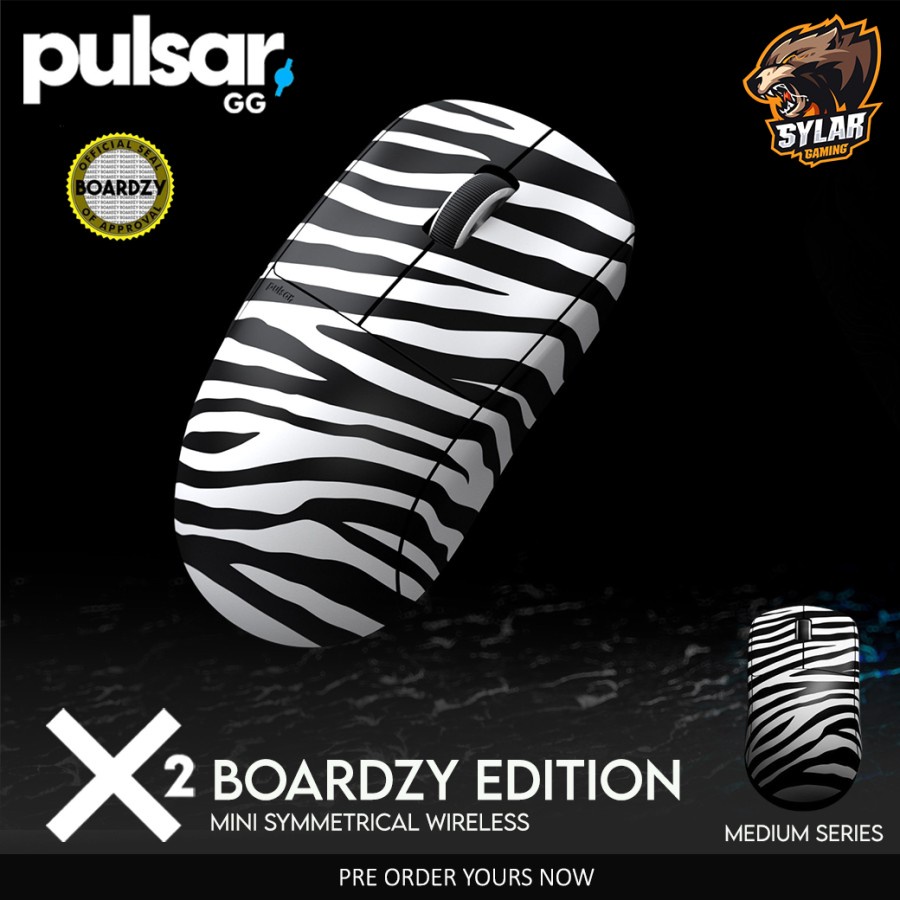 Jual Pulsar X2 Mini Boardzy Zebra Lightweight Wireless Gaming Mouse ...