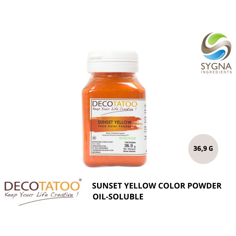 Jual Pewarna Makanan - Oil Soluble Decotatoo - Sunset Yellow (Orange ...