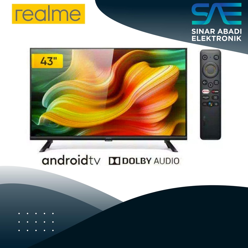 Jual [COD] REALME ANDROID SMART TV LED 43 INCH (43 INCH / FHD TV / USB ...