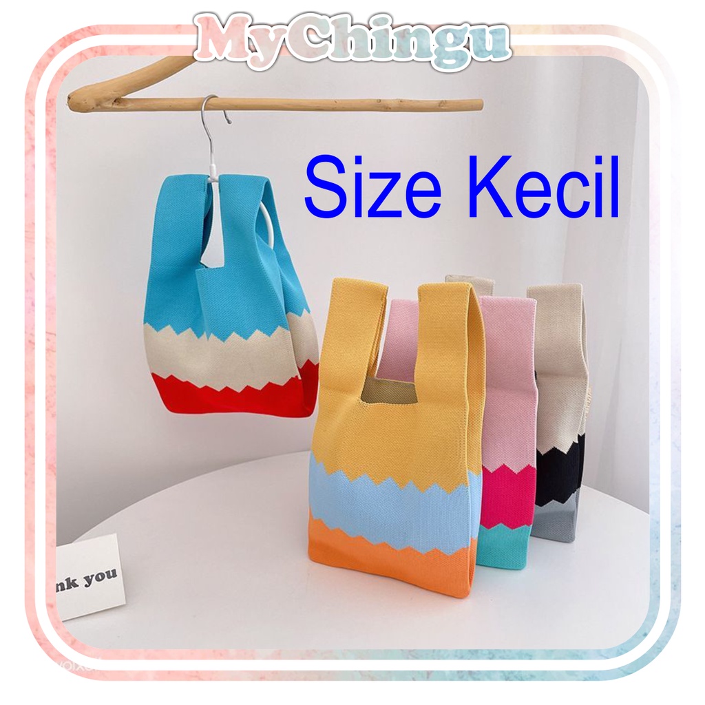 Jual Chingu TW021 (Size Kecil) Tas Rajut Size Kecil Bene Korean Knitted ...