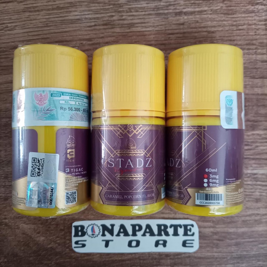 Jual LIQUID STADZ 3mg 60 ml Popcorn Caramel Vapezoo | Shopee Indonesia