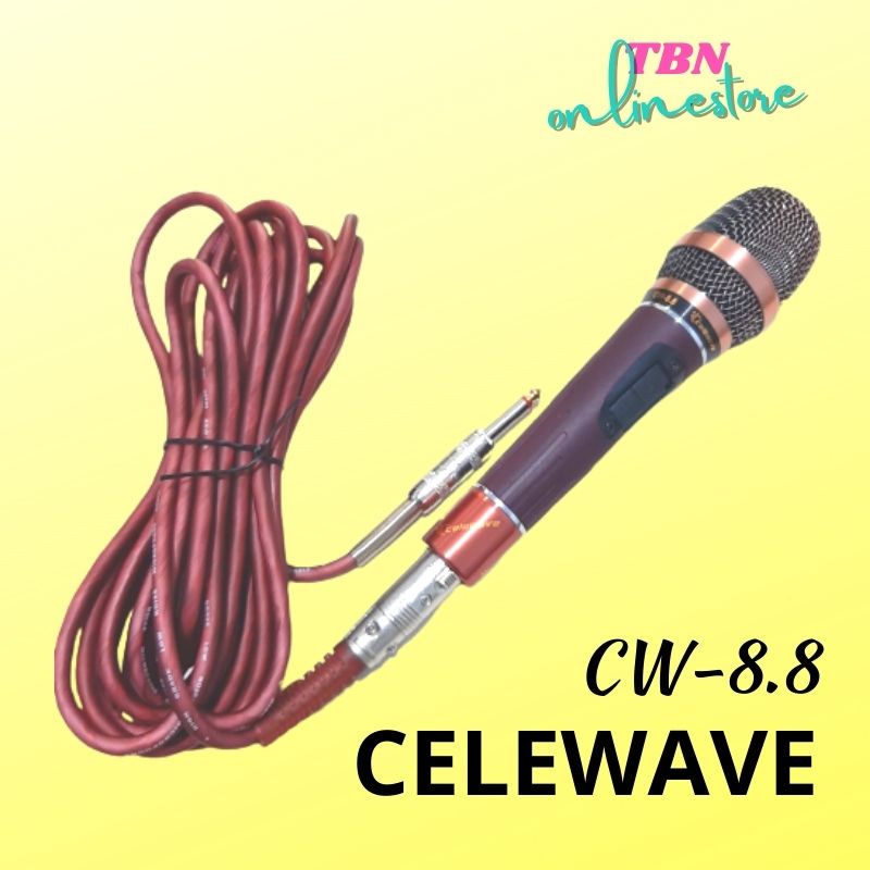 Jual MIC KABEL CELEWAVE CW 88 Dynamic Microphone Kabel 6 Meter | Shopee ...