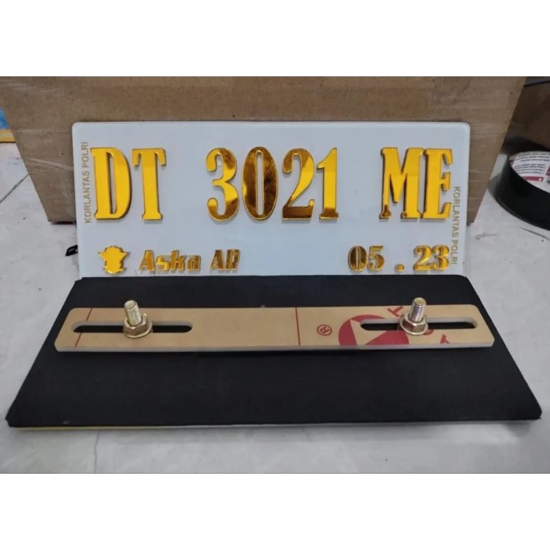 Jual plat variasi bahan akrilik timbul 3mm | Shopee Indonesia