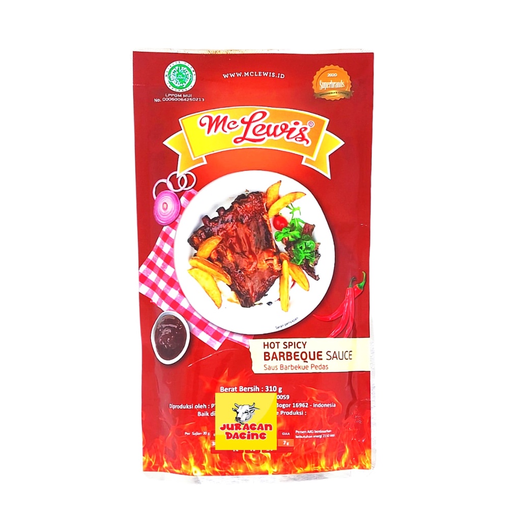 Jual Saus Mc Lewis Hot Spicy Barbeque Sauce 310gr | Shopee Indonesia