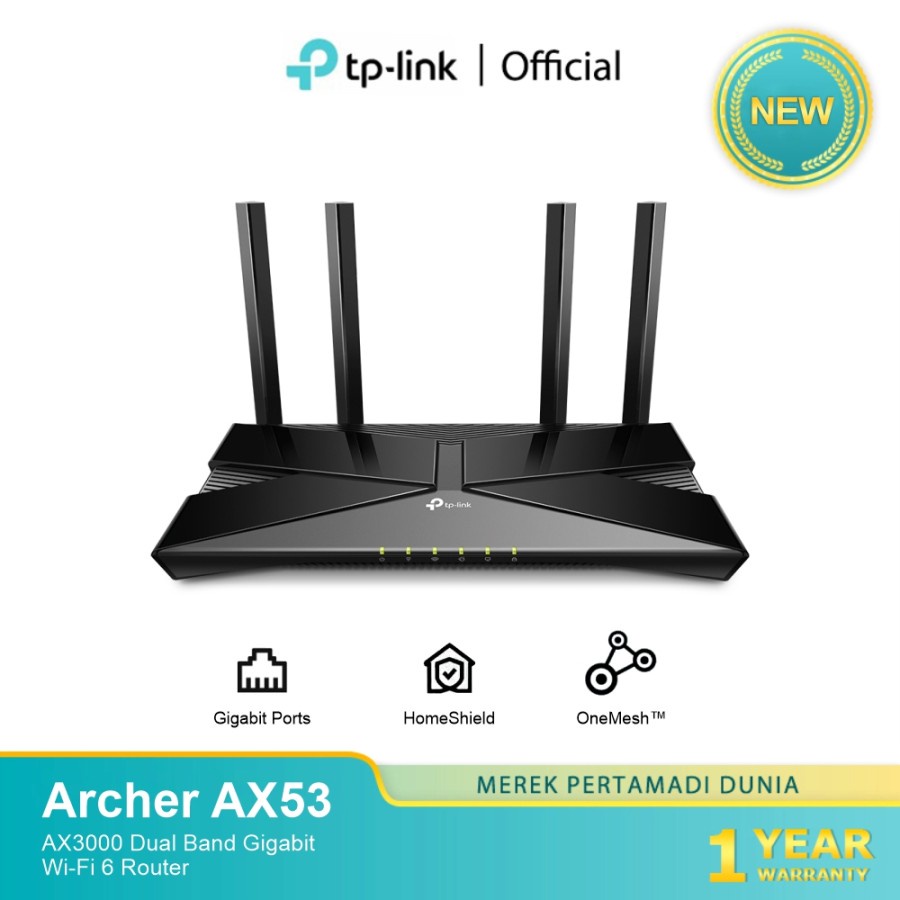 Jual TP-LINK Archer AX53 AX3000 Dual Band Gigabit Wireless WiFi 6 Router | Shopee Indonesia