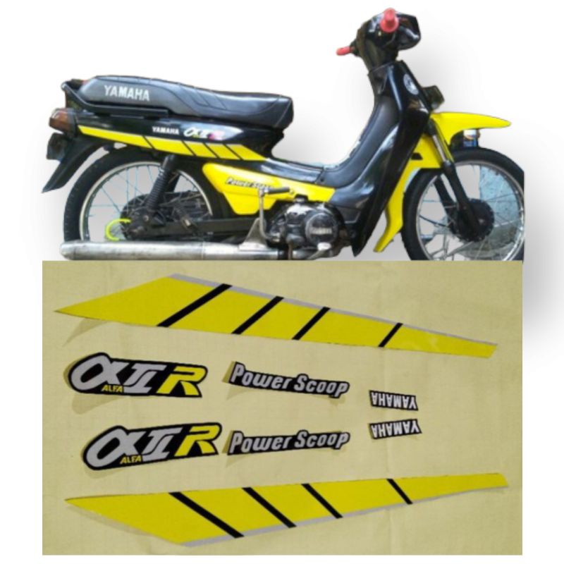 Jual Sticker striping motor yamaha alfa power scoop ALFA POWER SCOOP ...